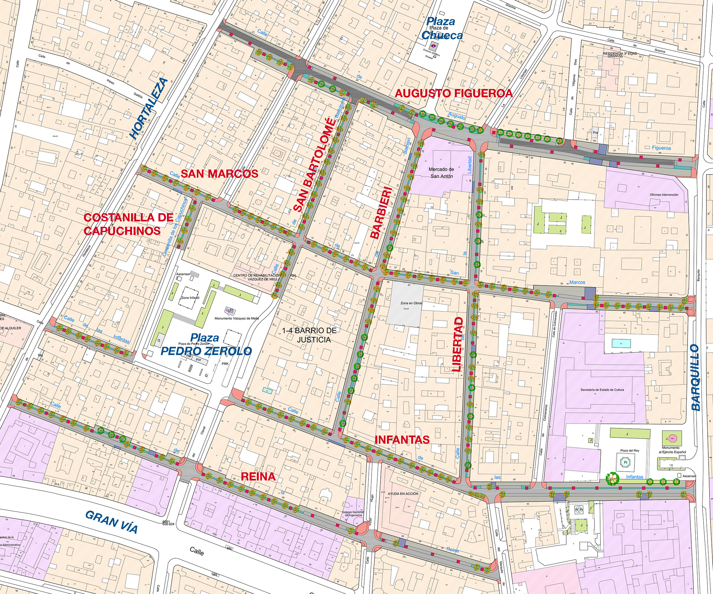 Hernán Cortés, primera de once calles de Chueca que mejora la movilidad ...