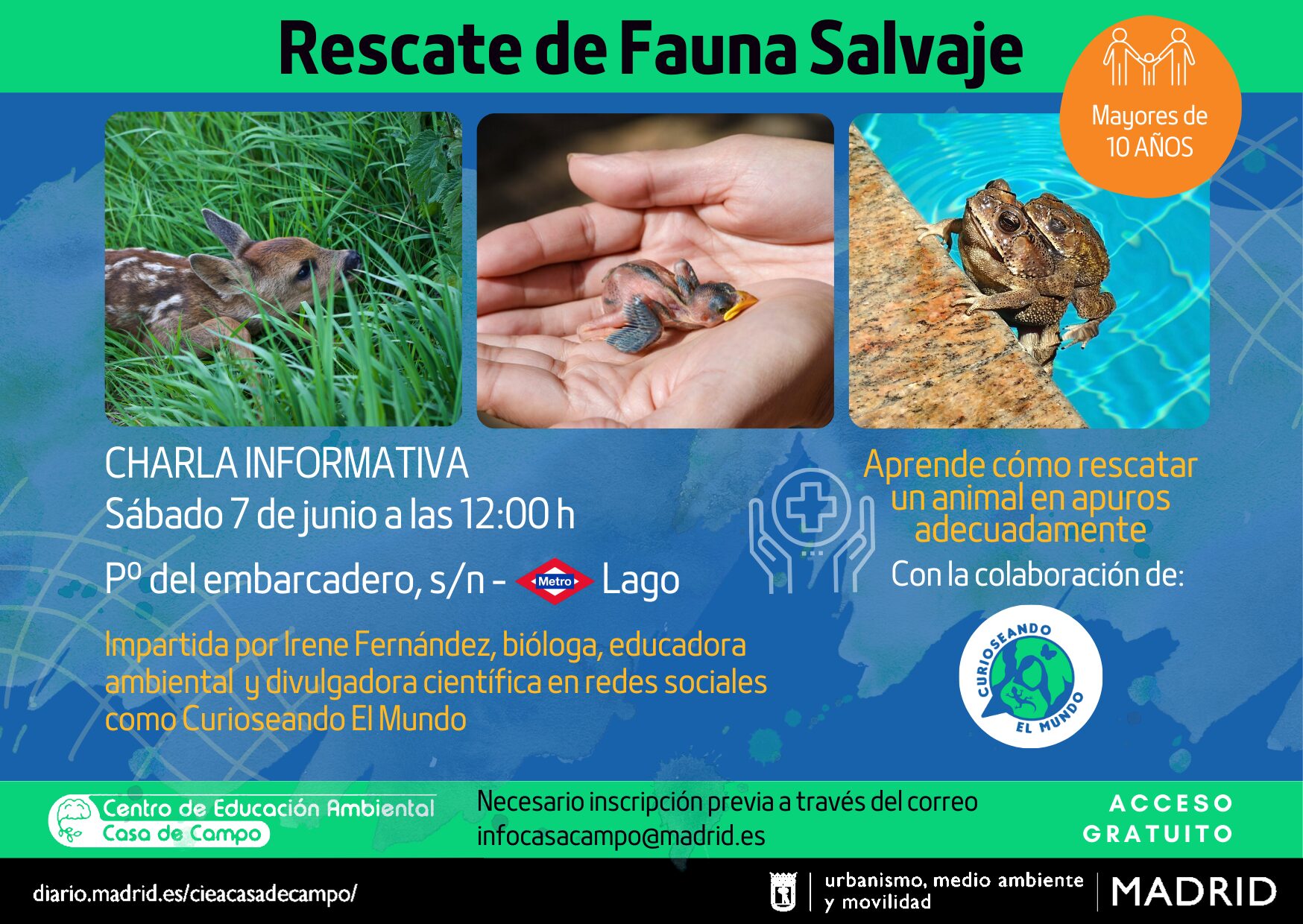 Charla In-Formativa: Rescate de fauna salvaje - Centro de Educación ...