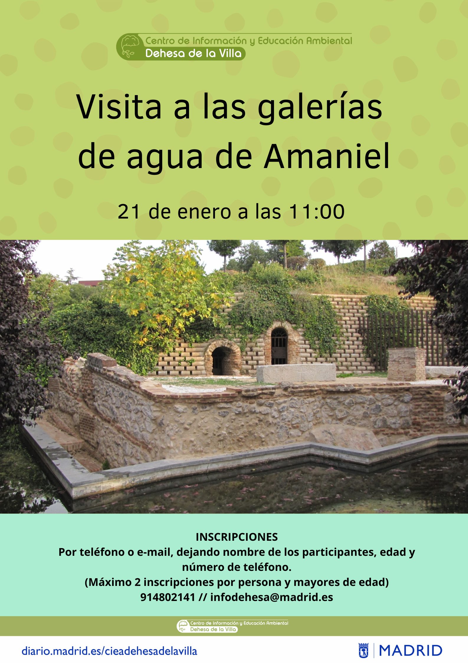 Visita a las galerías de agua de Amaniel – Centro de Educación ...