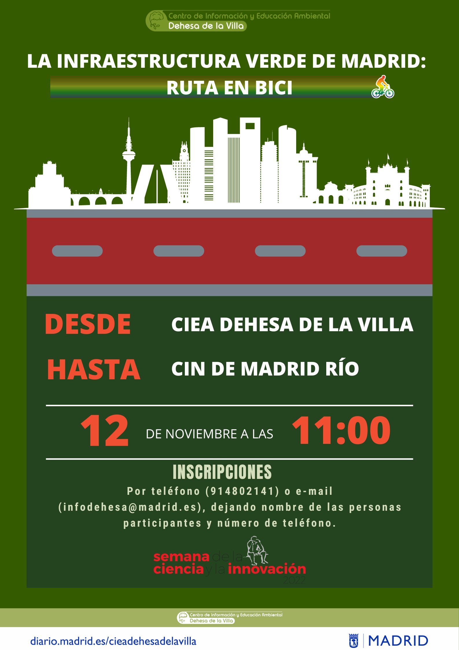La infraestructura verde de Madrid: en bici desde la Dehesa al CIN de ...