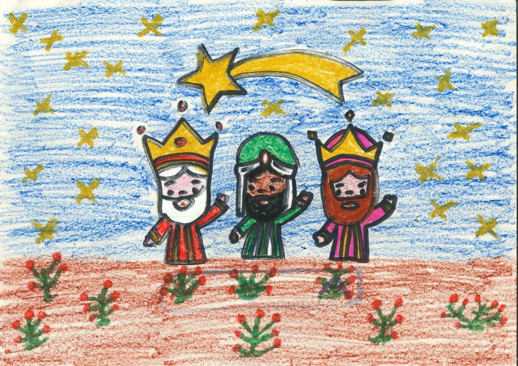 Dibujos muy especiales para anunciar la llegada de los Reyes Magos