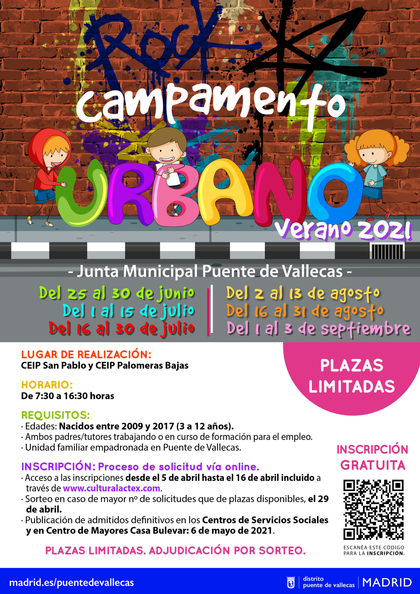 Puente De Vallecas Abre La Inscripción Para Su Campamento Urbano De