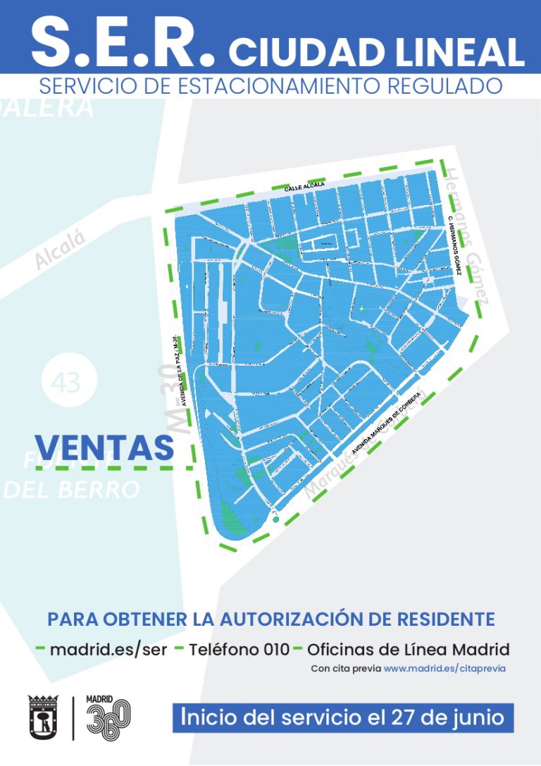 El SER de Ciudad Lineal se ampliará a los barrios de Ventas y Colina a ...