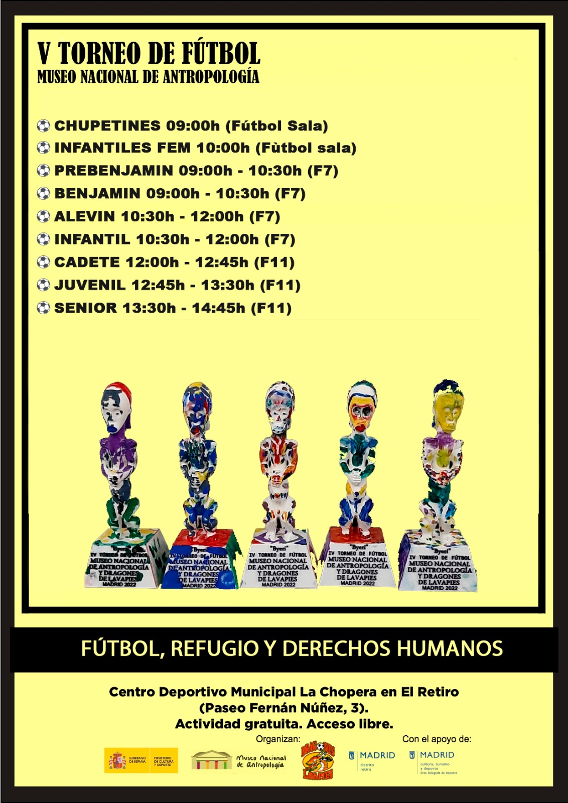 El CDM La Chopera acoge el V Torneo de Fútbol del Museo Nacional de ...