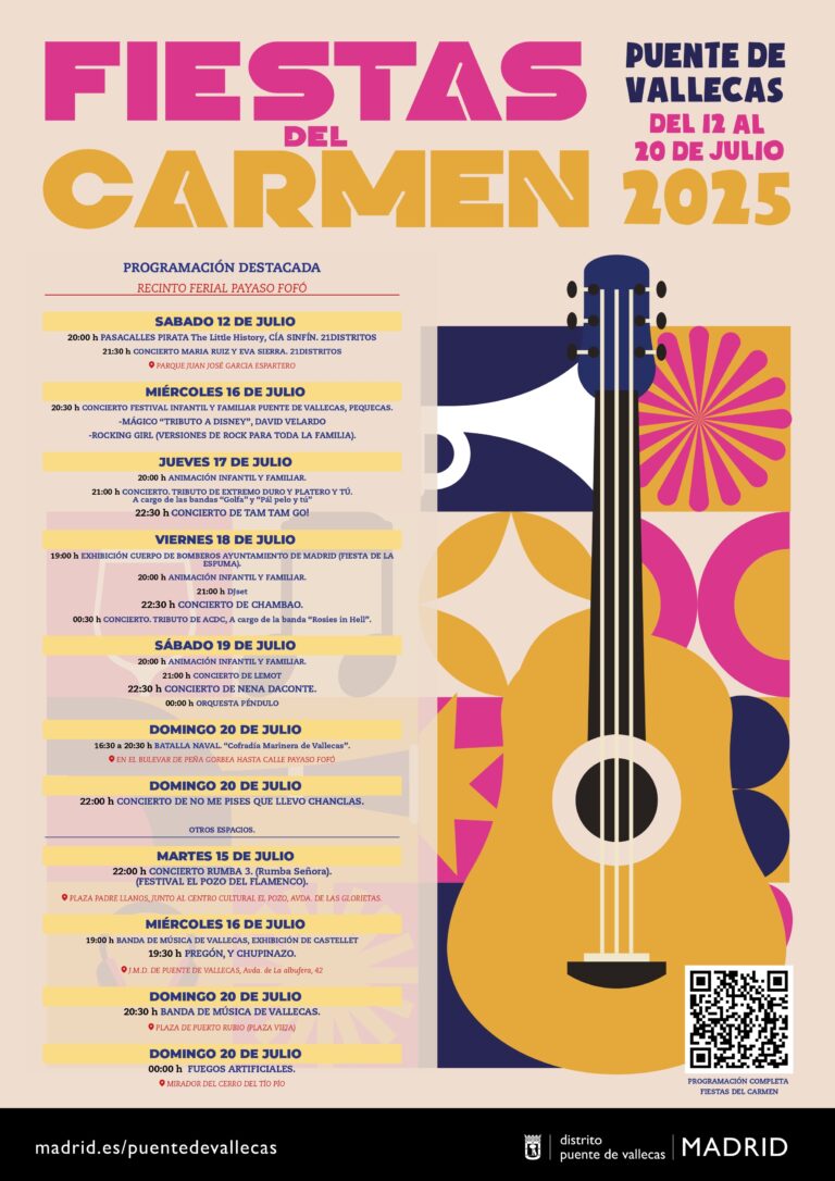 Arrancan las Fiestas de la Virgen del Carmen en Puente de Vallecas